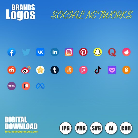 13 Brand Name Icons Images Brand Logos With Names Social Media Icons