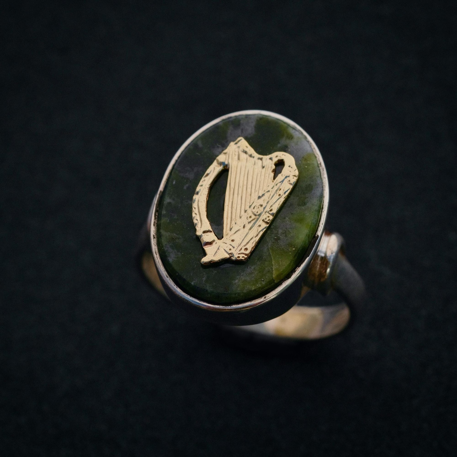 Irish Harp Ring - Etsy