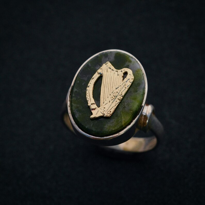 Irish Harp Ring - Etsy