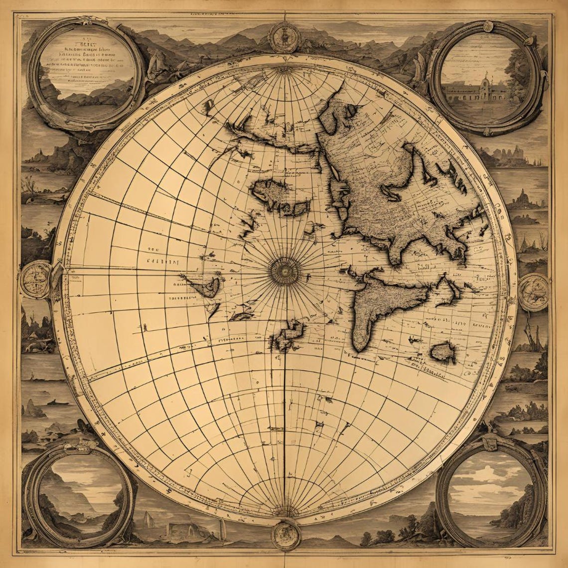Ancient Maps Printable Set, Exploration Maps Decoration Set, Explore ...