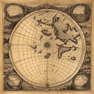 Ancient Maps Printable Set, Exploration Maps Decoration Set, Explore ...