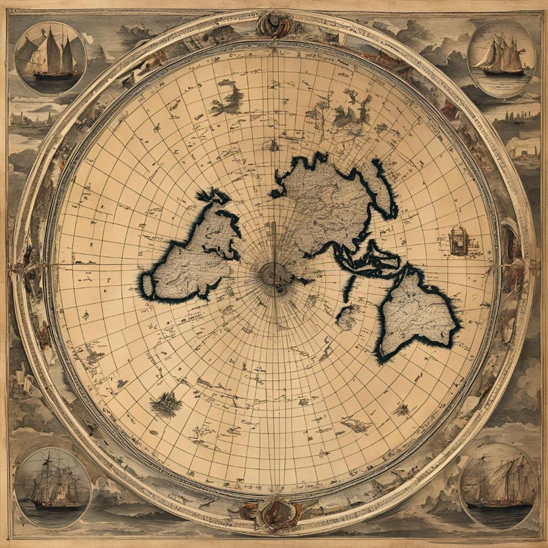 Ancient Maps Printable Set, Exploration Maps Decoration Set, Explore ...