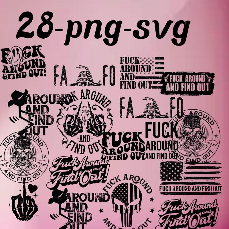 Middle Finger Pattern SVG High-quality Design Elements, Suitable for ...