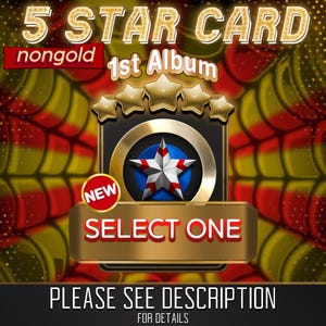 New Marvels Season: 5 Star Cards/stickers first Albumnon-gold Please ...