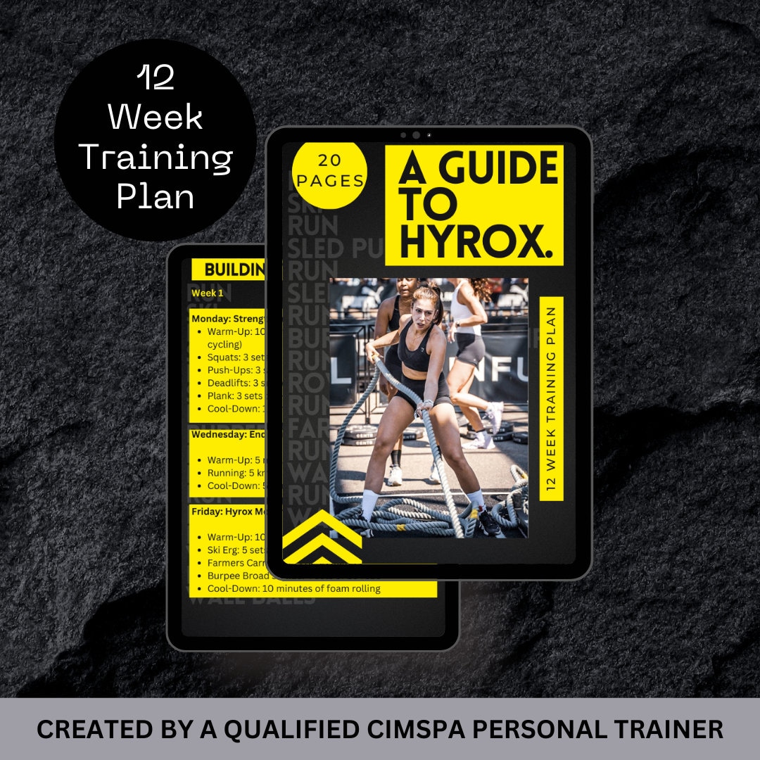 Hyrox Training Plan | 12 Week Program Digital Download - Etsy