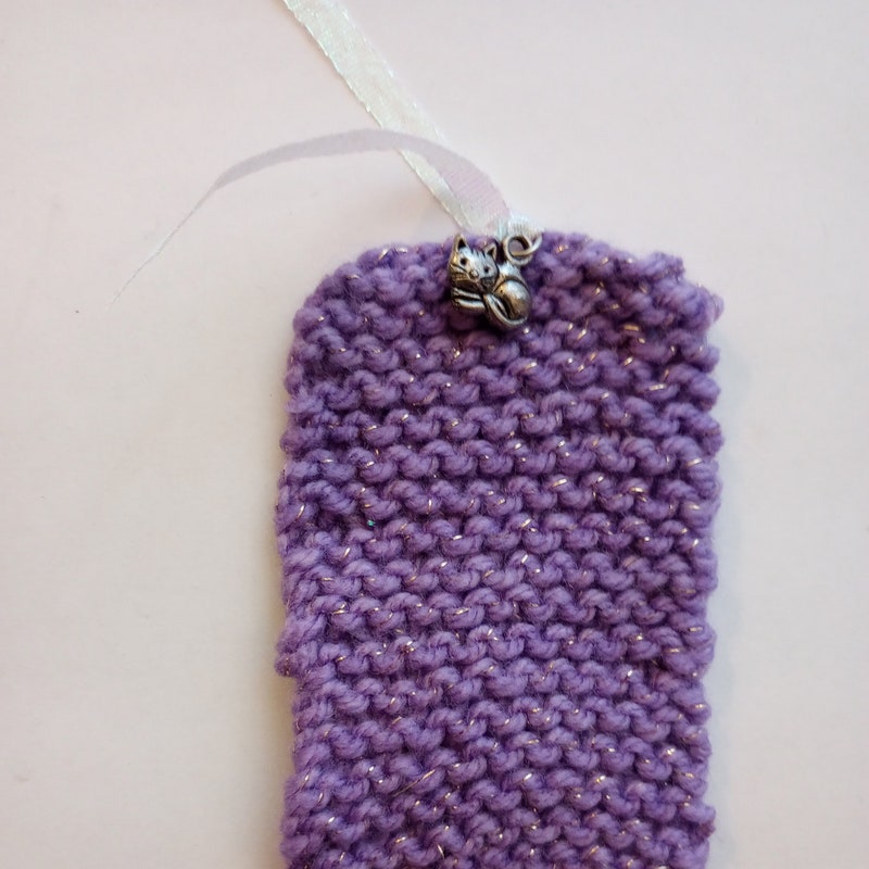 Knitted Bookmark - Etsy