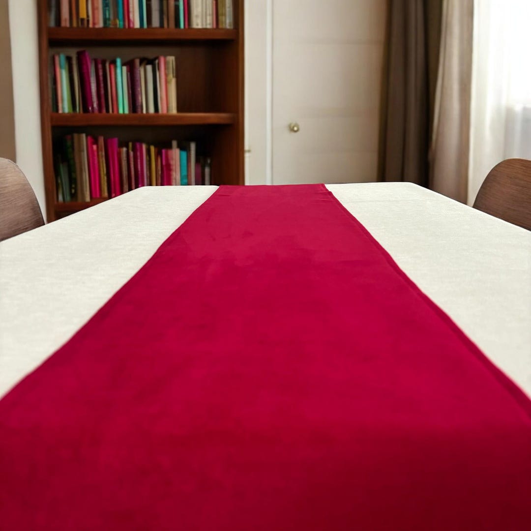 Custom Table Runner, Velvet Table Runner, Modern Table Runner, Wedding ...