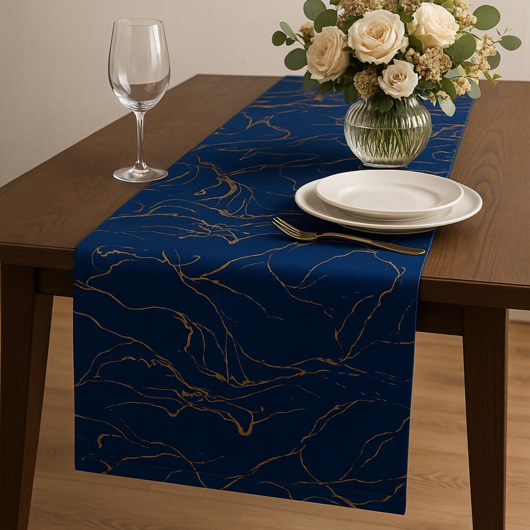 Custom Size Table Runner, Velvet Textured Table Runner, Modern Table ...
