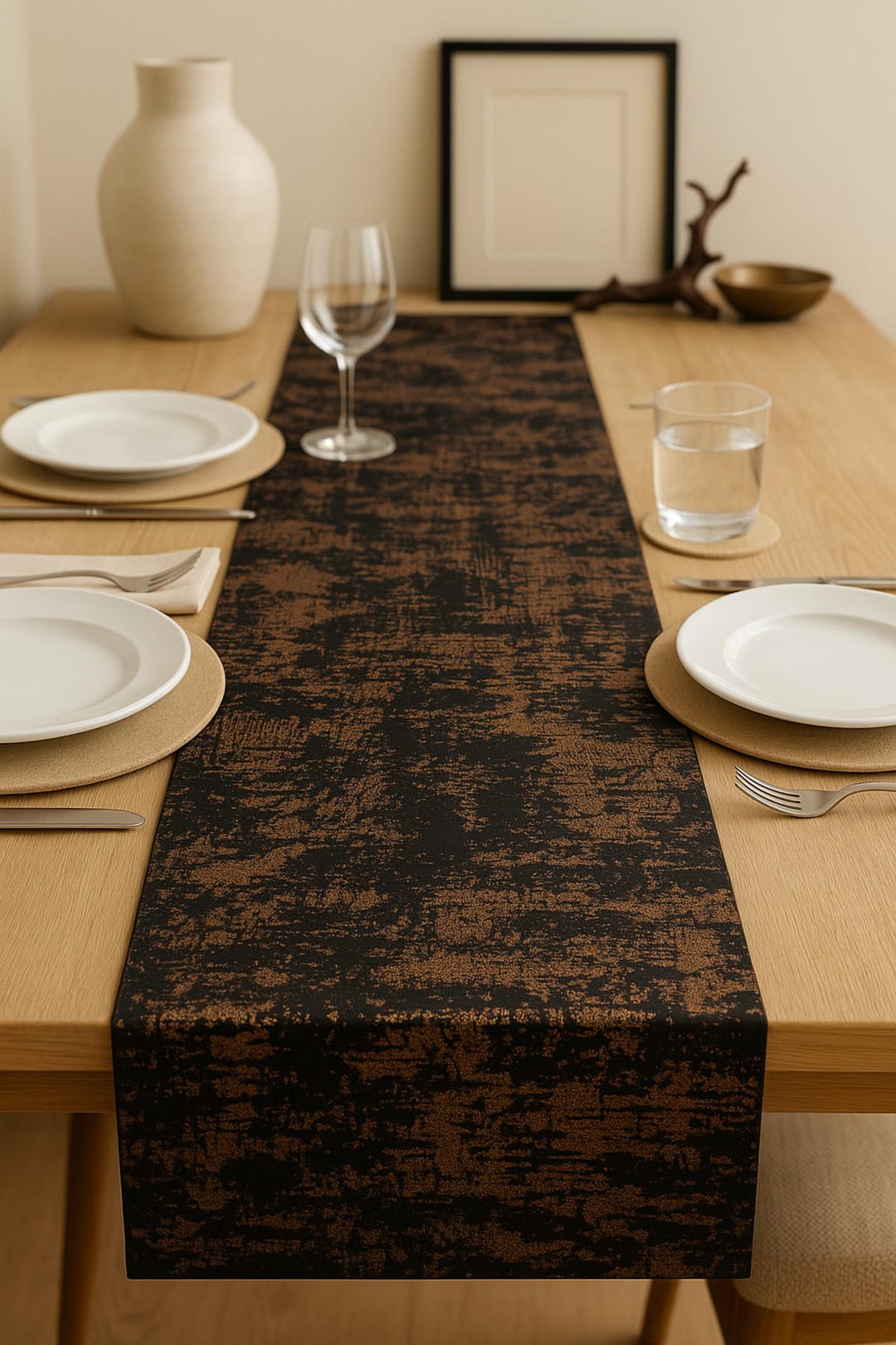 Custom Table Runner, Velvet Textured Table Runner, Modern Table Runner ...