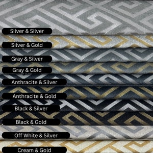 Custom Table Runner, Greek Key Pattern, Velvet Table Runner, Long Table ...