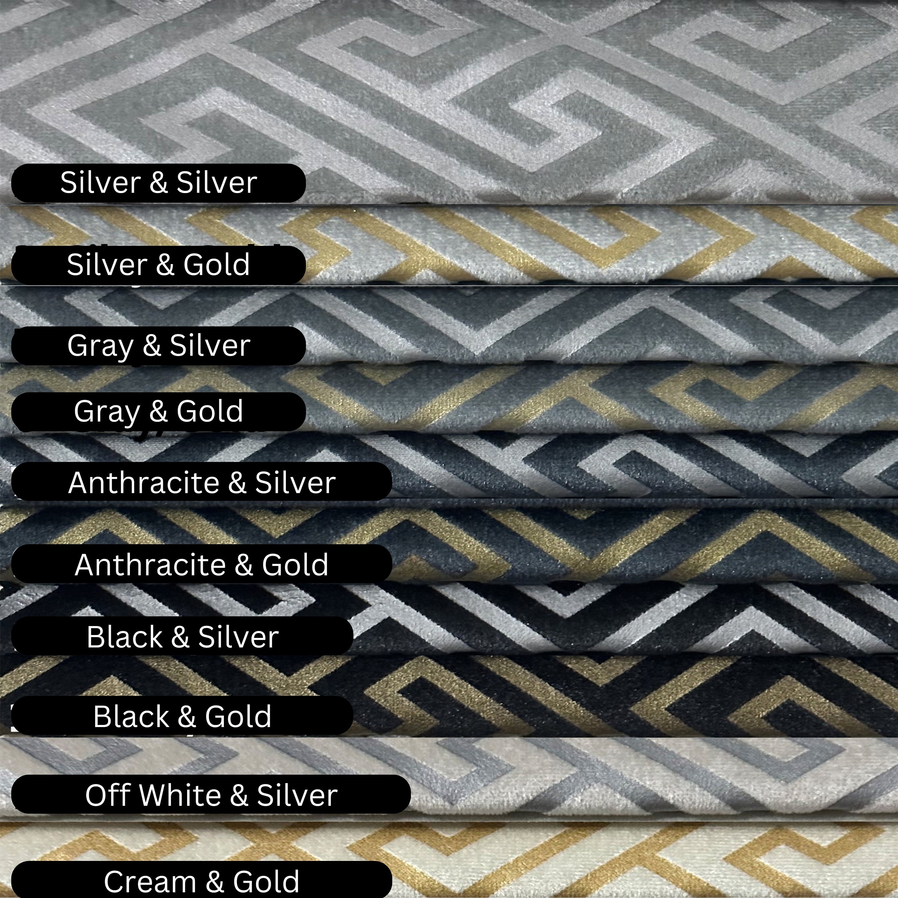 Custom Table Runner, Greek Key Pattern, Velvet Table Runner, Long Table ...