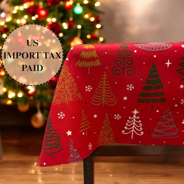Christmas Tablecloth - Etsy Canada
