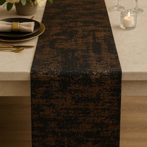 Custom Table Runner, Velvet Textured Table Runner, Modern Table Runner ...