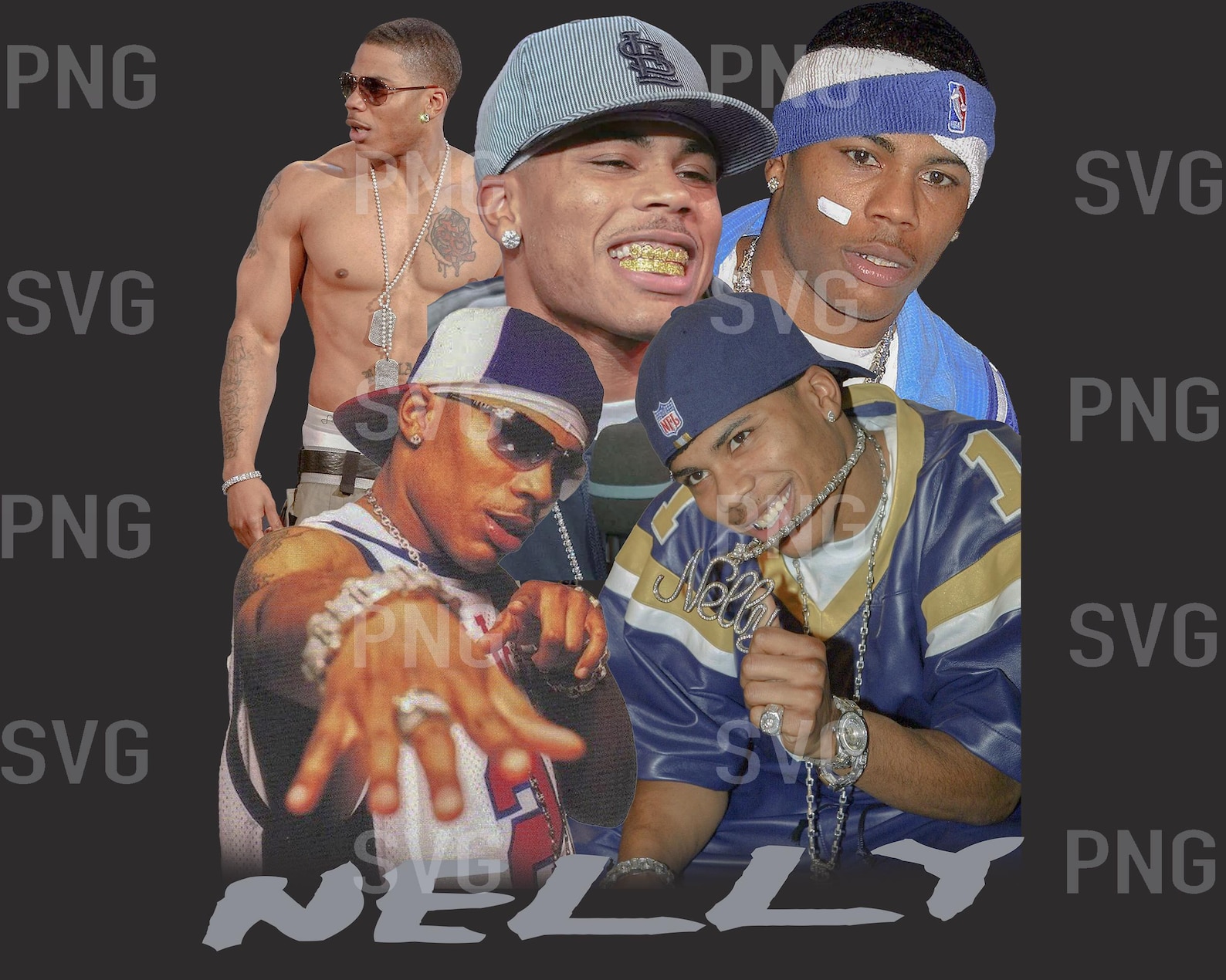 Nelly Png , Ready to Print, Printable Design, Hiphop Artist, 90s ...