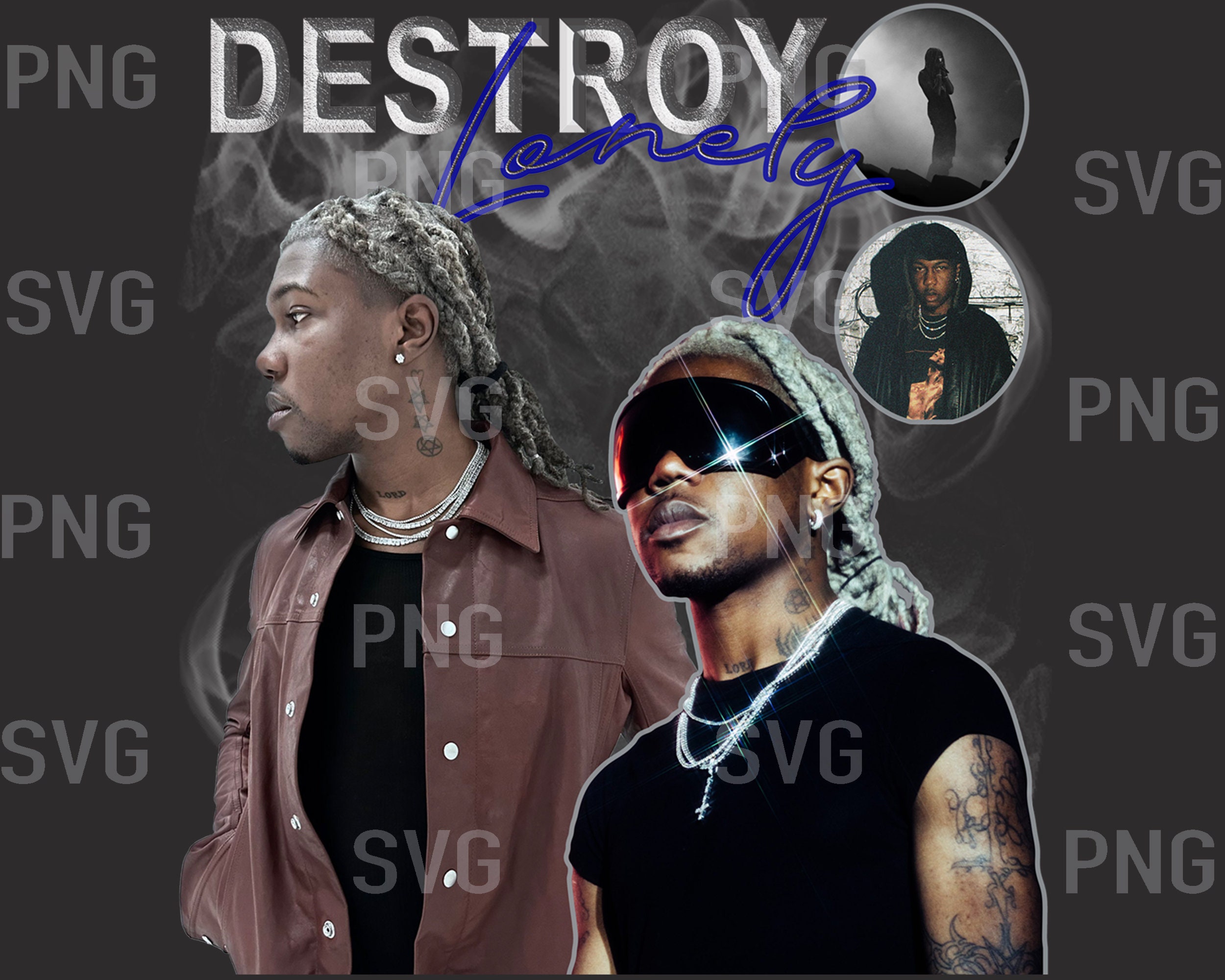 Destroy Lonely Png , Ready to Print, Printable Design, Hiphop Artist ...