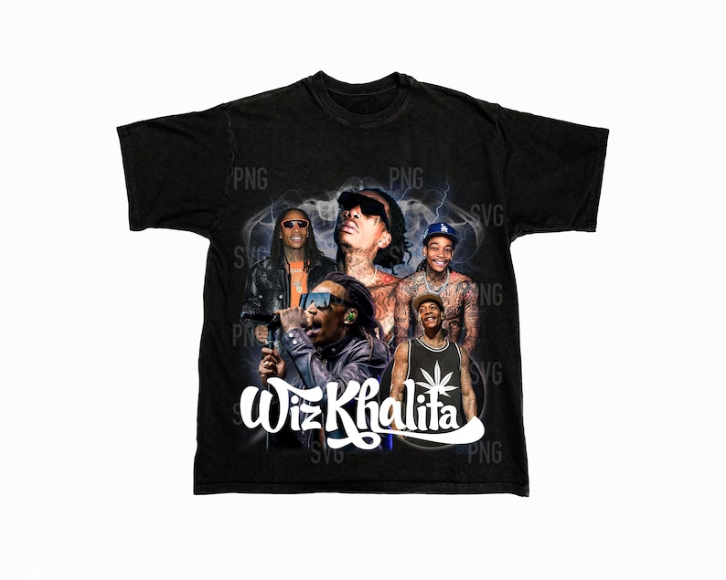 Wiz Khalifa Png , Ready to Print, Printable Design, Hiphop Artist, 90s ...
