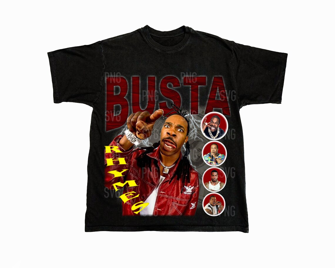 Busta Rhymes Png , Ready to Print, Printable Design, Hiphop Artist, 90s ...