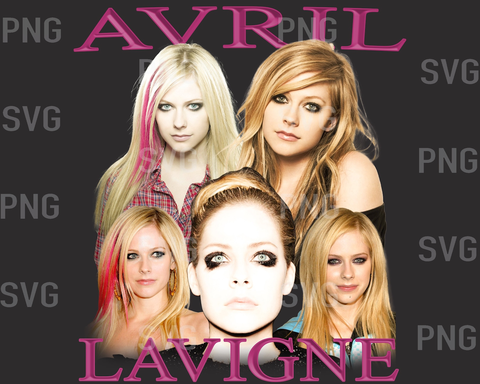 Avril Lavigne Png , Ready to Print, Printable Design, Hiphop Artist ...