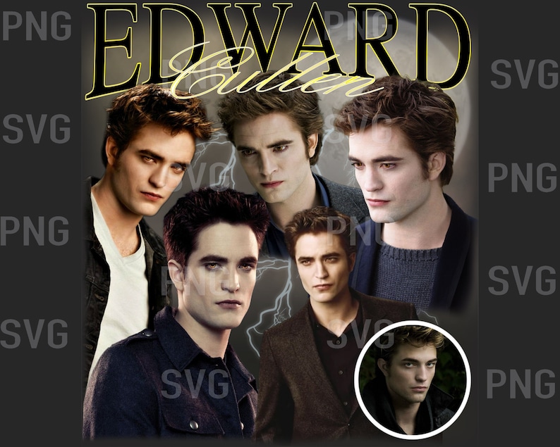 Edward Cullen Png , Ready to Print, Printable Design, Hiphop Artist ...