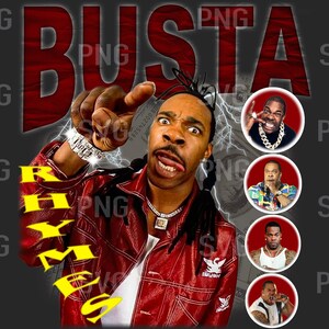Busta Rhymes Png , Ready to Print, Printable Design, Hiphop Artist, 90s ...