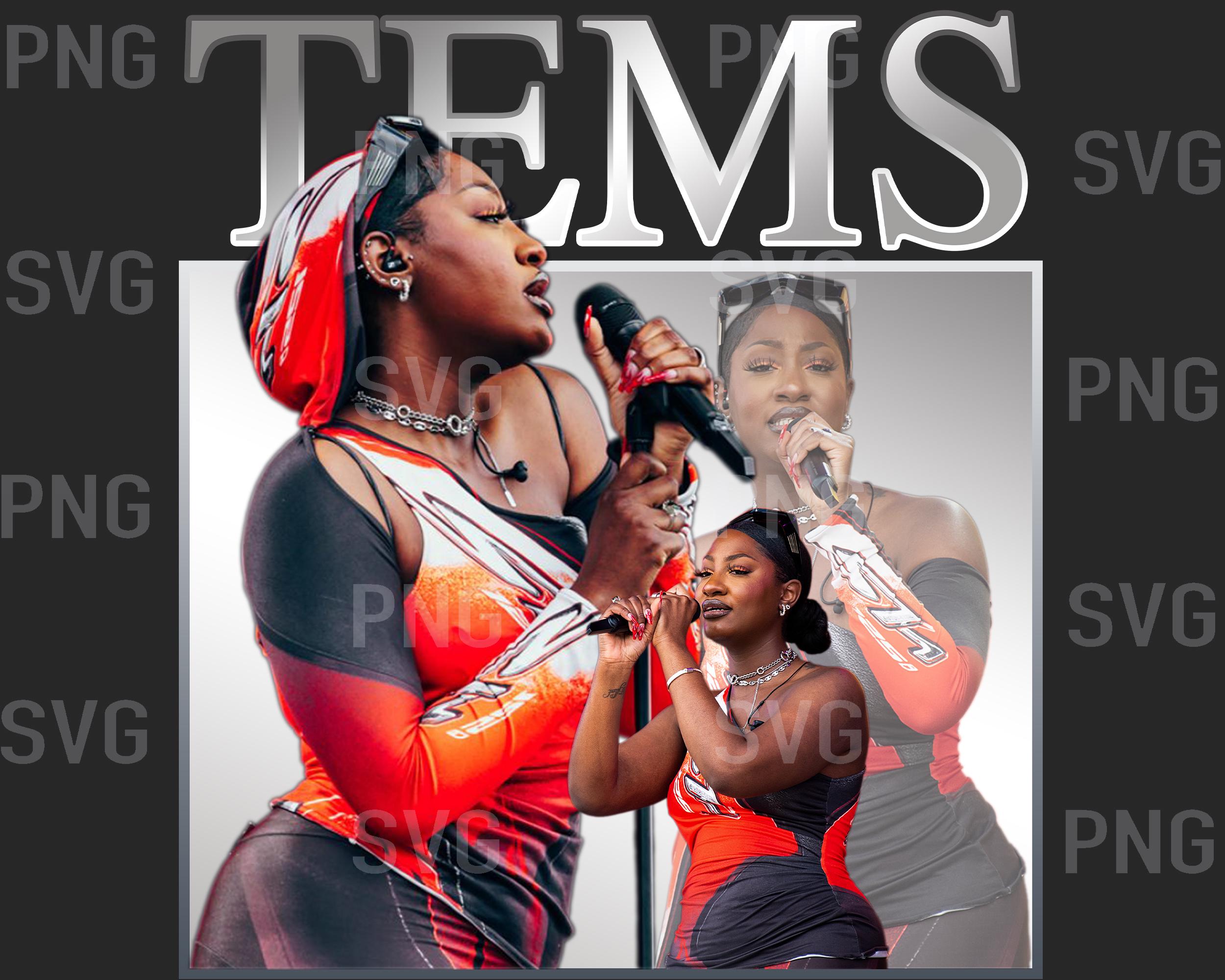 Tems Png , Ready to Print, Printable Design, Hiphop Artist, 90s, Rapper ...