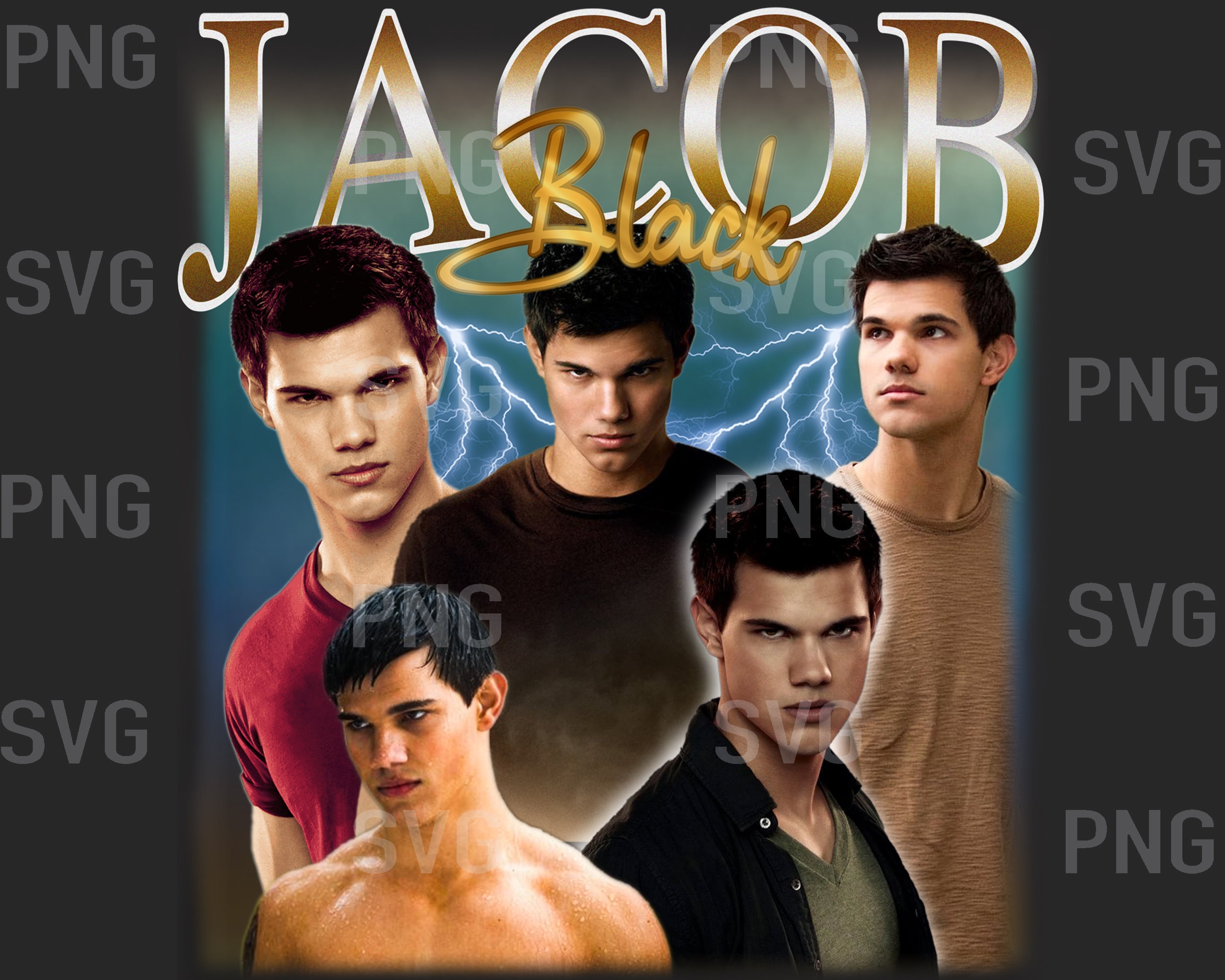 Jacob Black Png , Ready to Print, Printable Design, Hiphop Artist, 90s ...