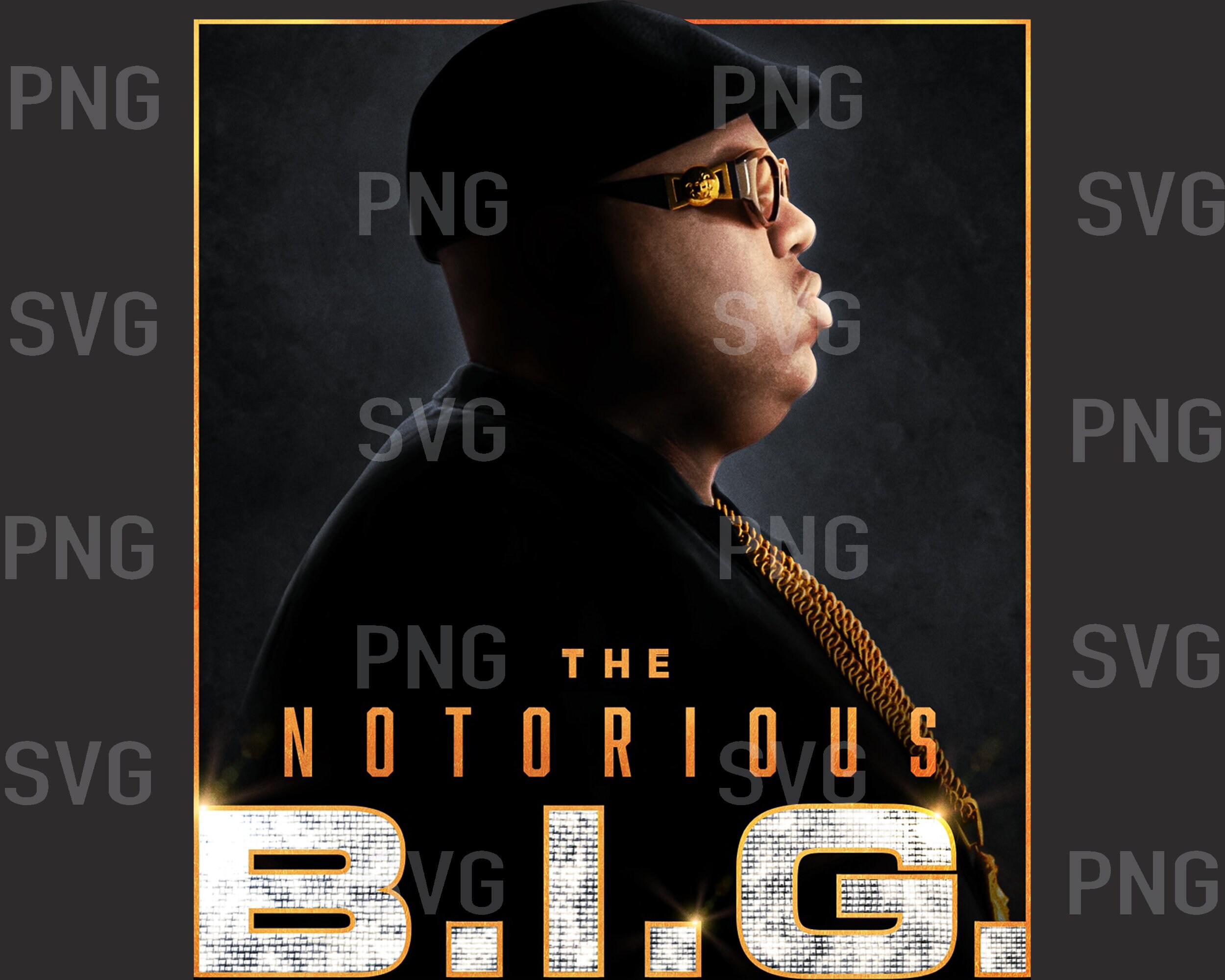 The Notorious BIG Png , Ready to Print, Printable Design, Hiphop Artist ...