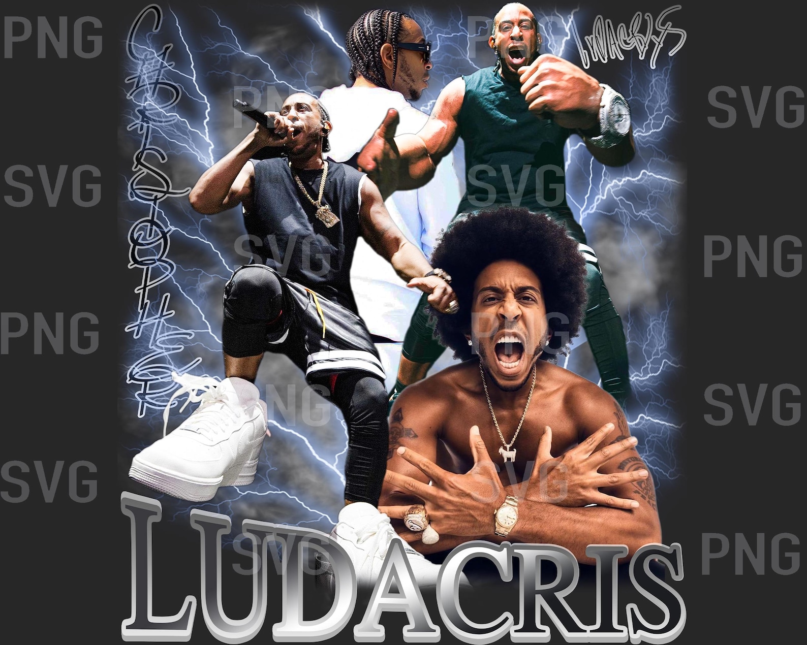 Ludacris Png , Ready to Print, Printable Design, Hiphop Artist, 90s ...