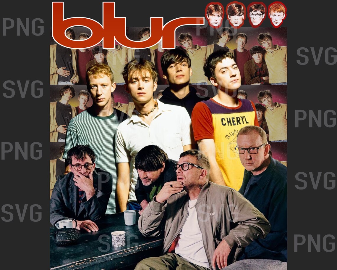 Blur Png , Ready to Print, Printable Design, Hiphop Artist, 90s, Rapper ...