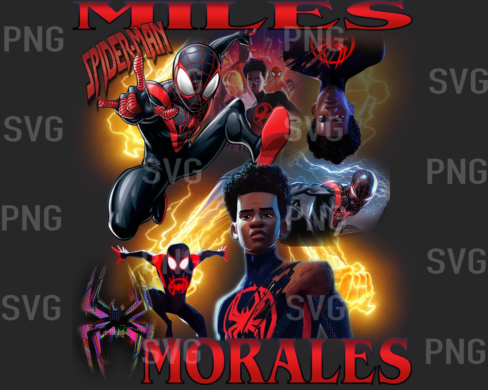 Miles Morales Png , Ready to Print, Printable Design, Hiphop Artist ...