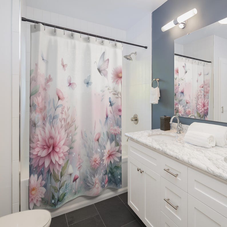 Enchanted Garden Shower Curtains, Bathroom Accessories, Bathroom ...