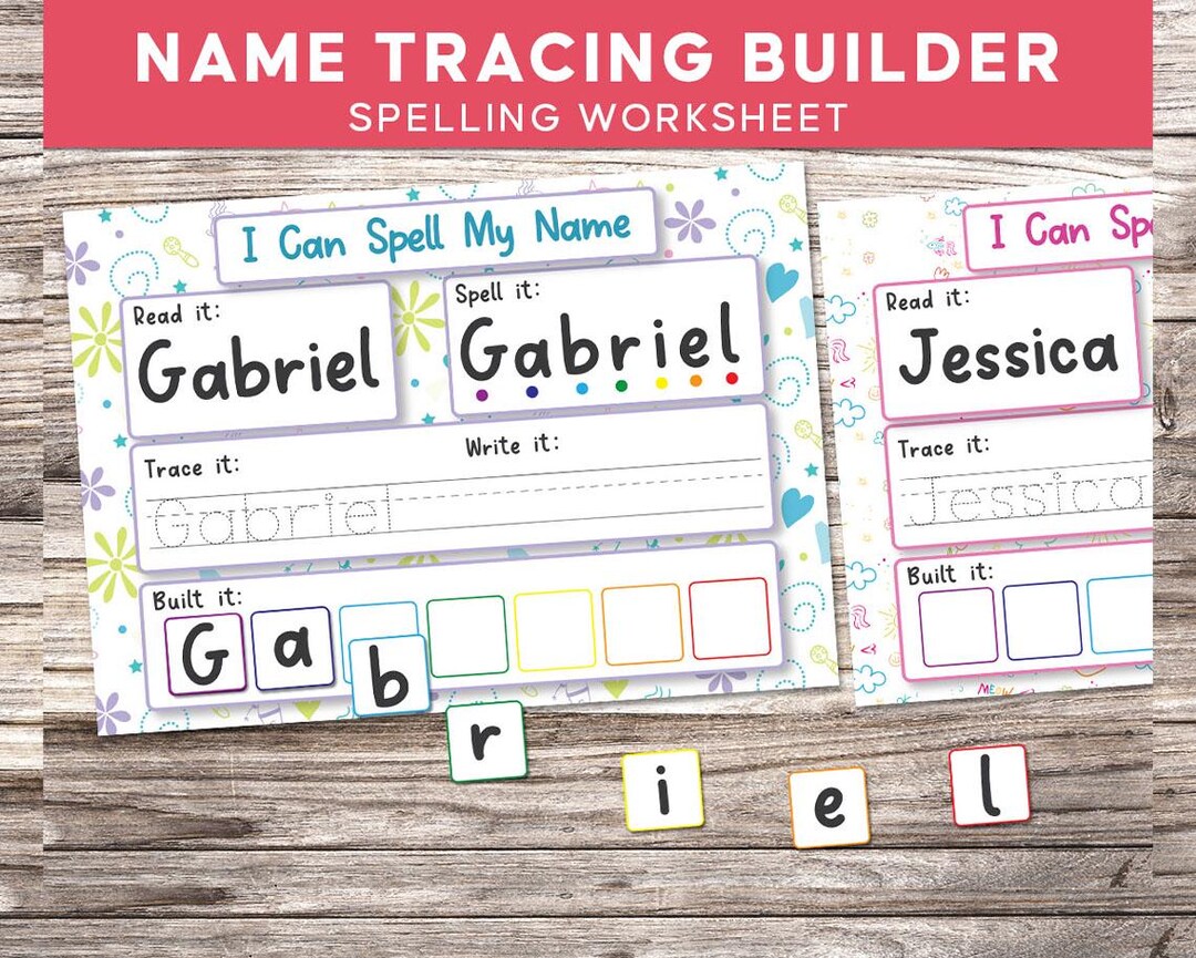 Editable Name Tracing Worksheet Personalized Name Puzzle for Kids I Can ...