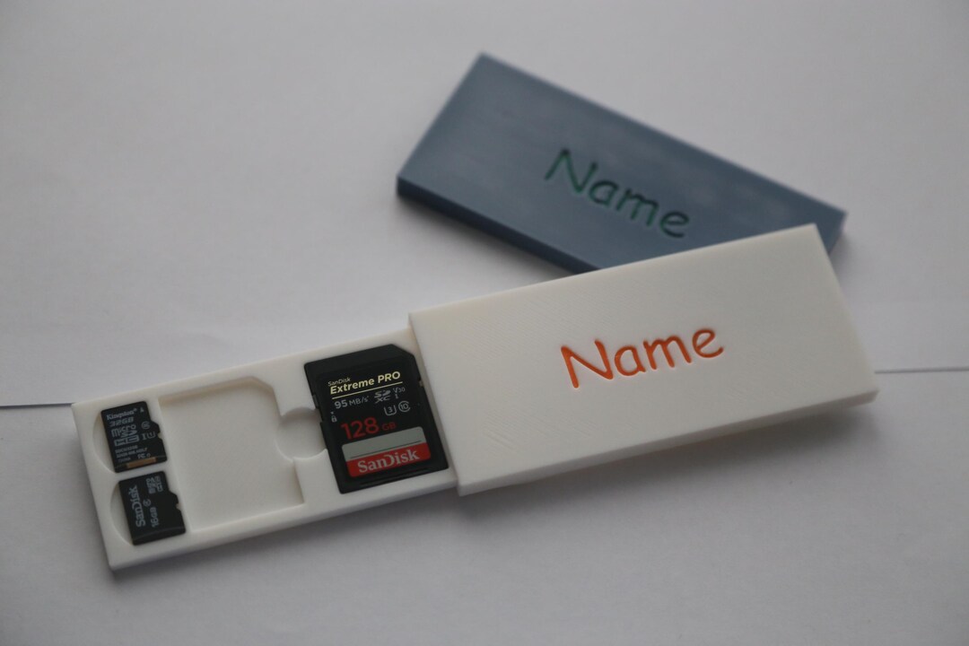 Custom Personalised Pocket Sized SD and Micro SD Card Case - Etsy