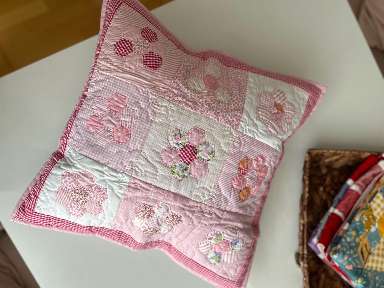 Patchwork Pillowcase PDF Template, Handmade Cotton Quilted Pillowcase ...