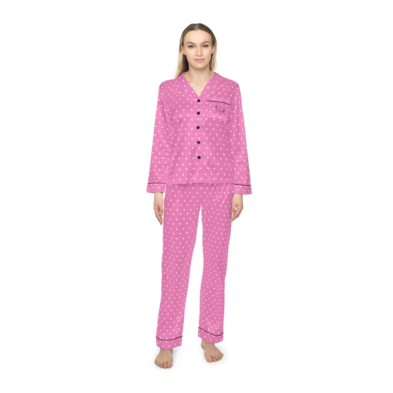 Pink Pajamas White Dots - Etsy