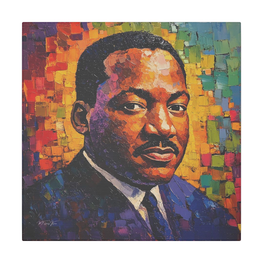 Dr. Martin Luther King Jr. Pop Art Wall Decor | Matte Canvas ...