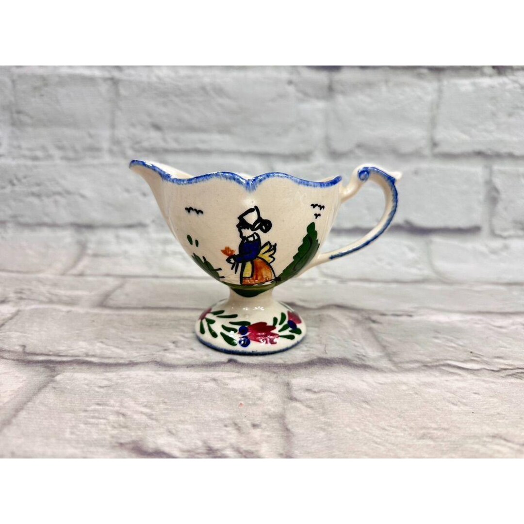 Vtg Blue Ridge Southern Pottery French Peasant Pedestal Creamer - Etsy