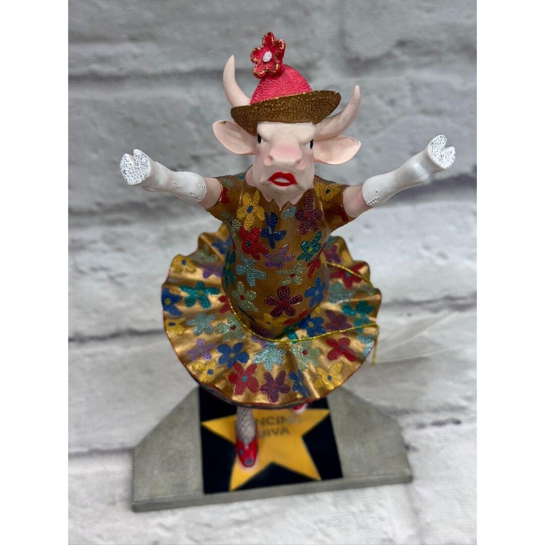 Vintage Cow Parade dancing Diva Figurine With Tag 2001 Limited Edition ...