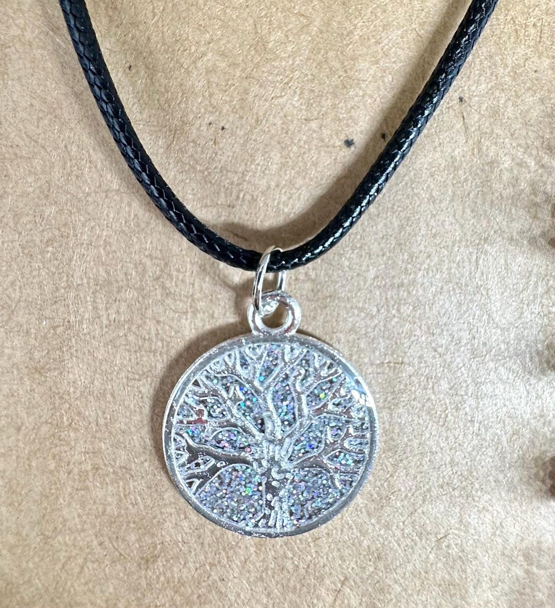 Holographic Color Shift Tree of Life Necklace Silver Rainbow - Etsy