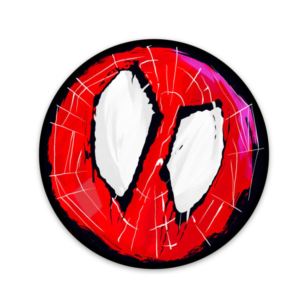 Spider-man Round Decal - Etsy