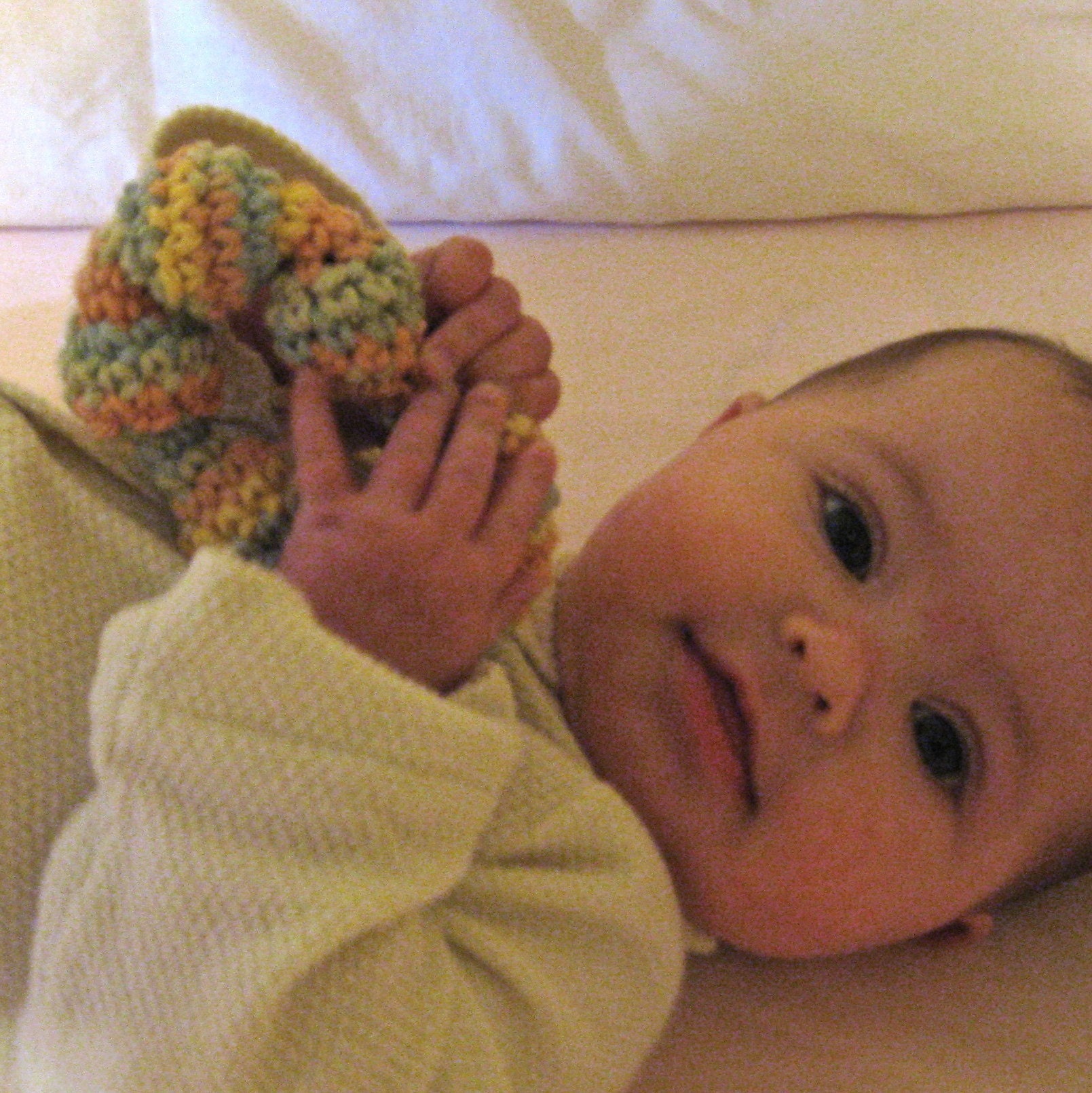 Baby Rattle Soft Black and White Teething Ring | Etsy