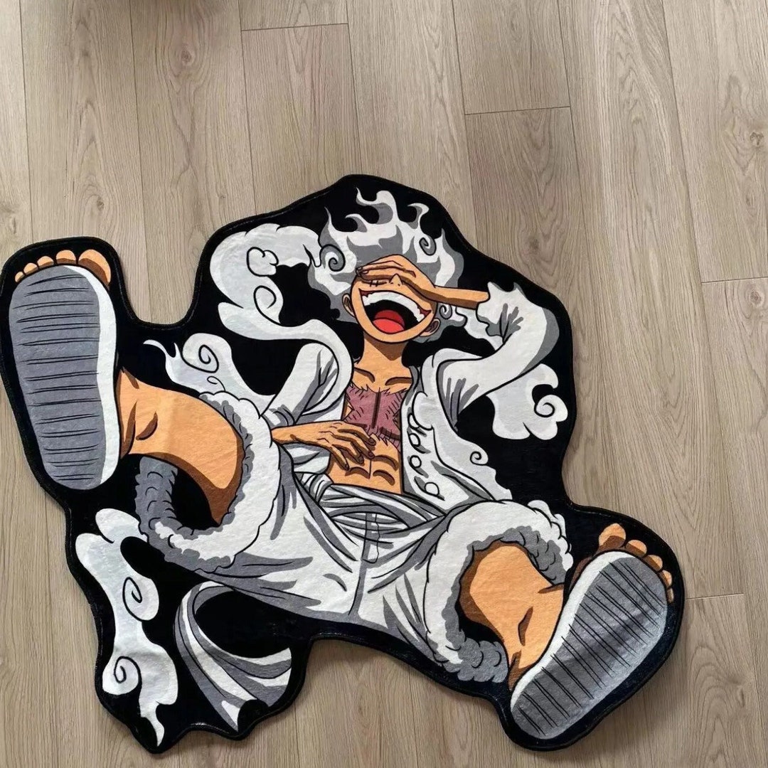 One Piece Luffy Rug Anime Tufted Rug, Skeleton Flag One Piece Rug, Gift ...