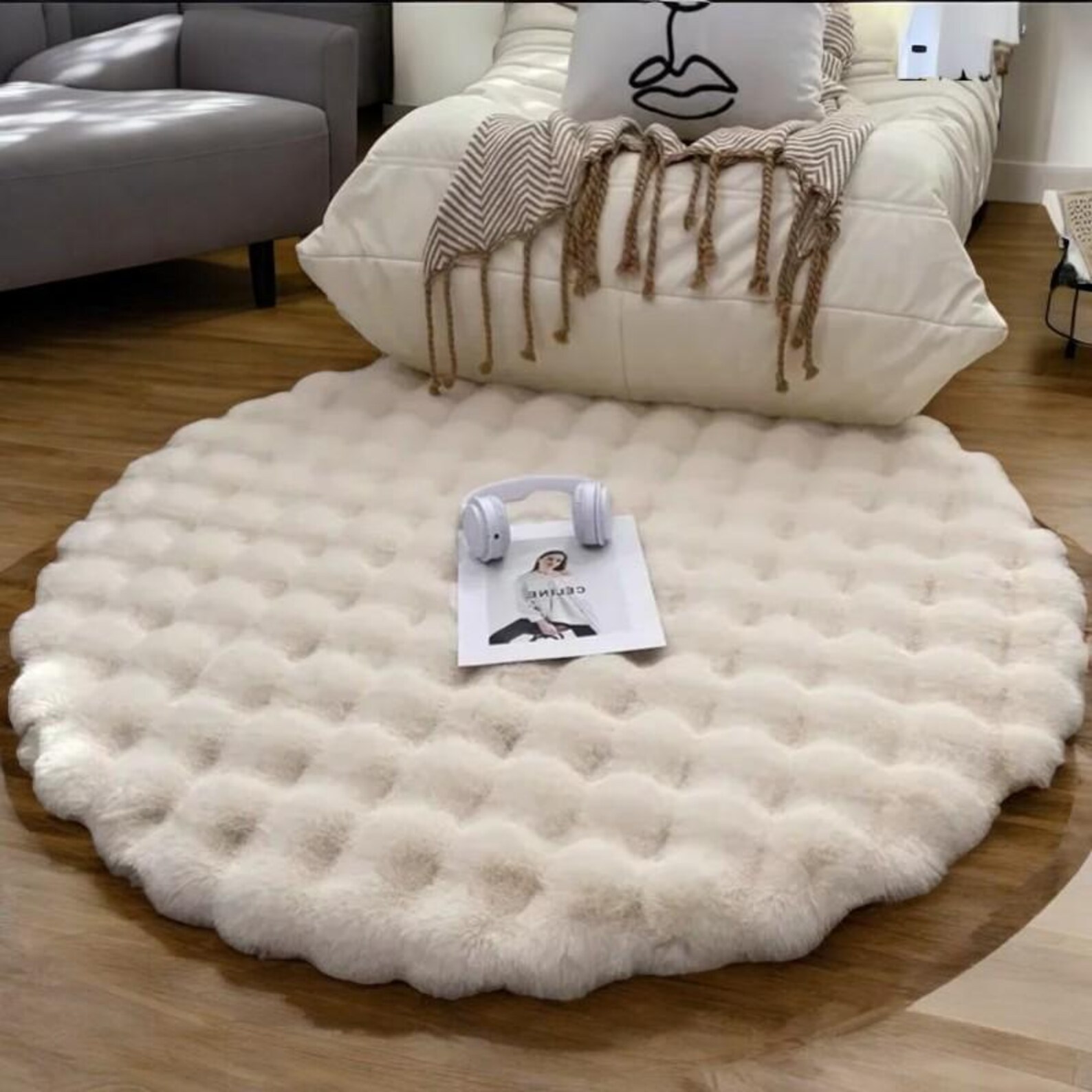 Yeti Luxury Fluffy Rug for Bedroom Large Area Living Room Decoration ...