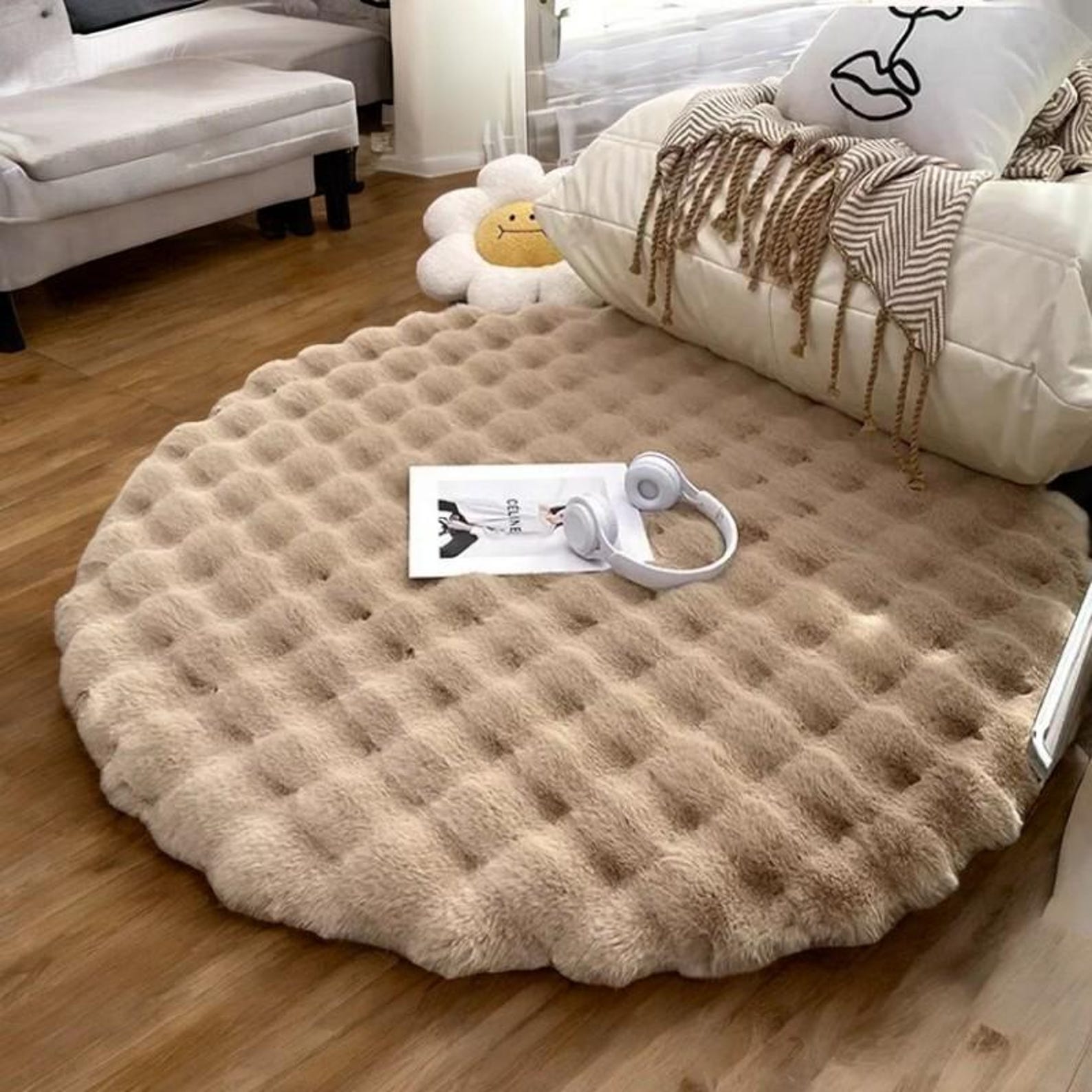 Yeti Luxury Fluffy Rug for Bedroom Large Area Living Room Decoration ...