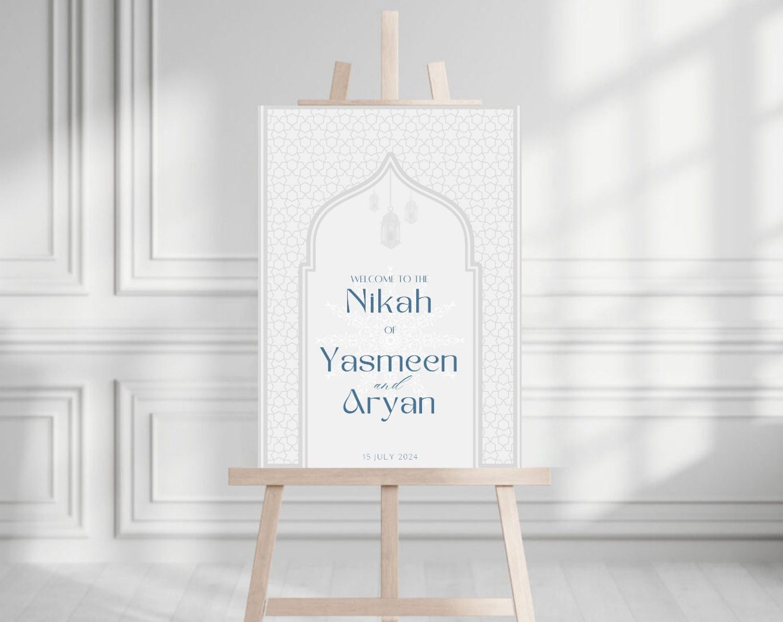 Nikah Welcome Sign | Walima Welcome Sign | Sikh Muslim Hindu Wedding ...