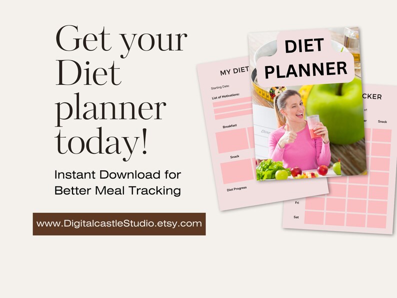 Healthy Eating Meal Plan, Healthy Diet Lifestyle, Digital Printable ...