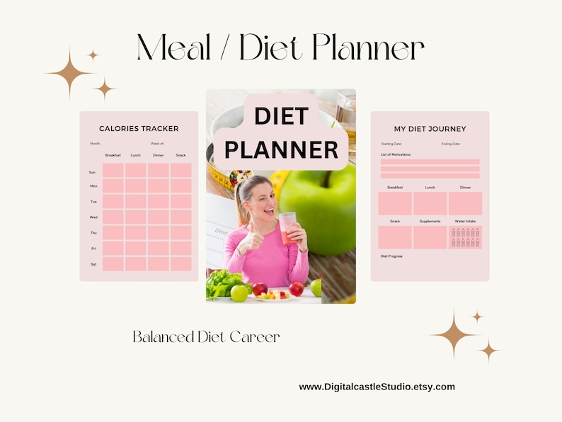 Healthy Eating Meal Plan, Healthy Diet Lifestyle, Digital Printable ...