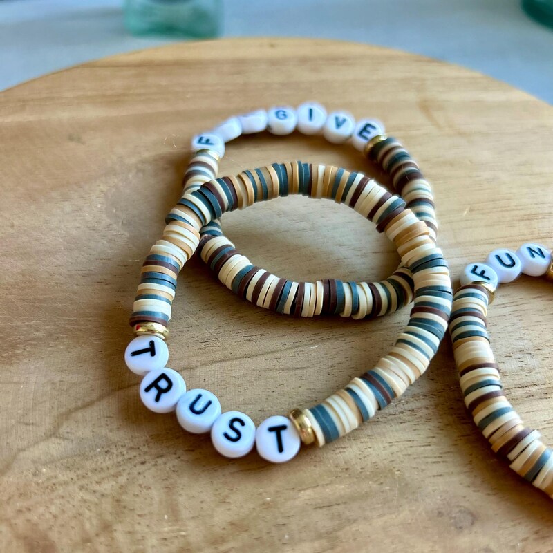 Clay Affirmation Beads - Etsy UK