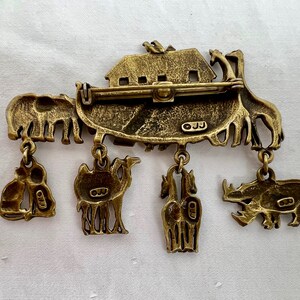 Vintage “JJ’ Jonette Jewelry Noah’s Ark Pin - Etsy