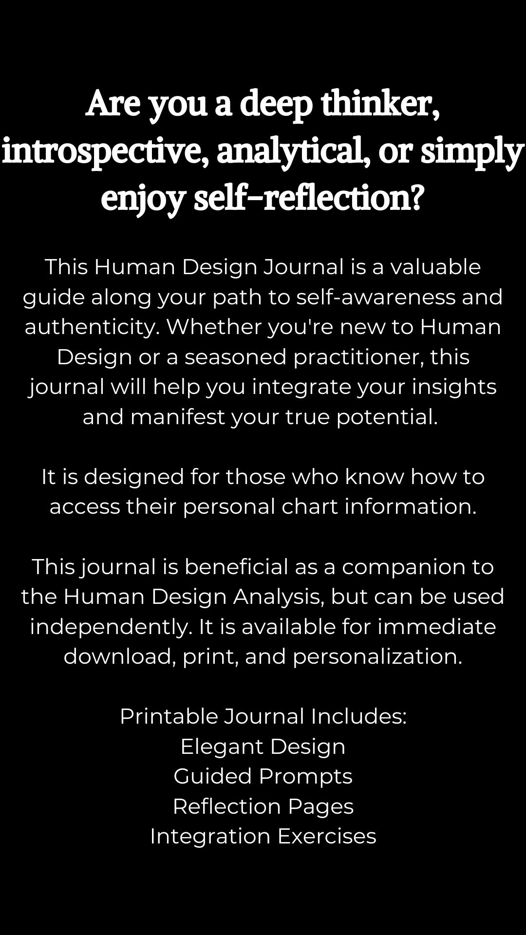 Human Design Journal - Etsy
